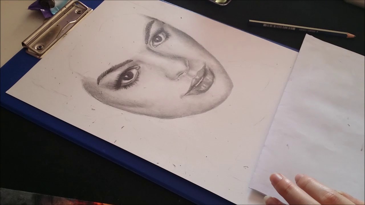 Drawing Anne Hathaway - YouTube