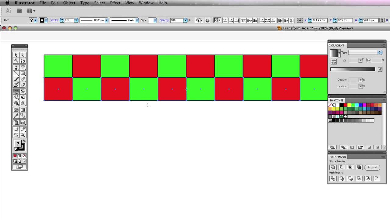 Illustrator Drag Copy Transform Again YouTube Illustrator Drag Copy Transform Again YouTube