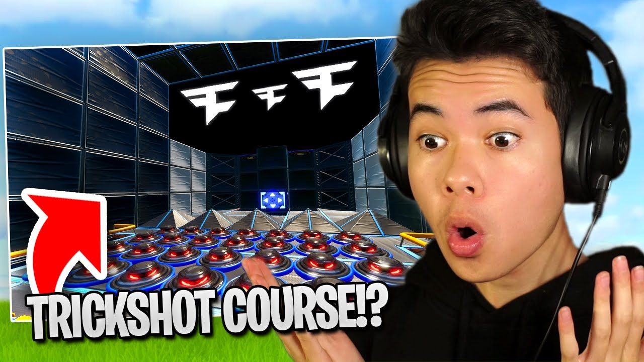 So a FAN made me a TRICKSHOT COURSE (so fun) - YouTube
