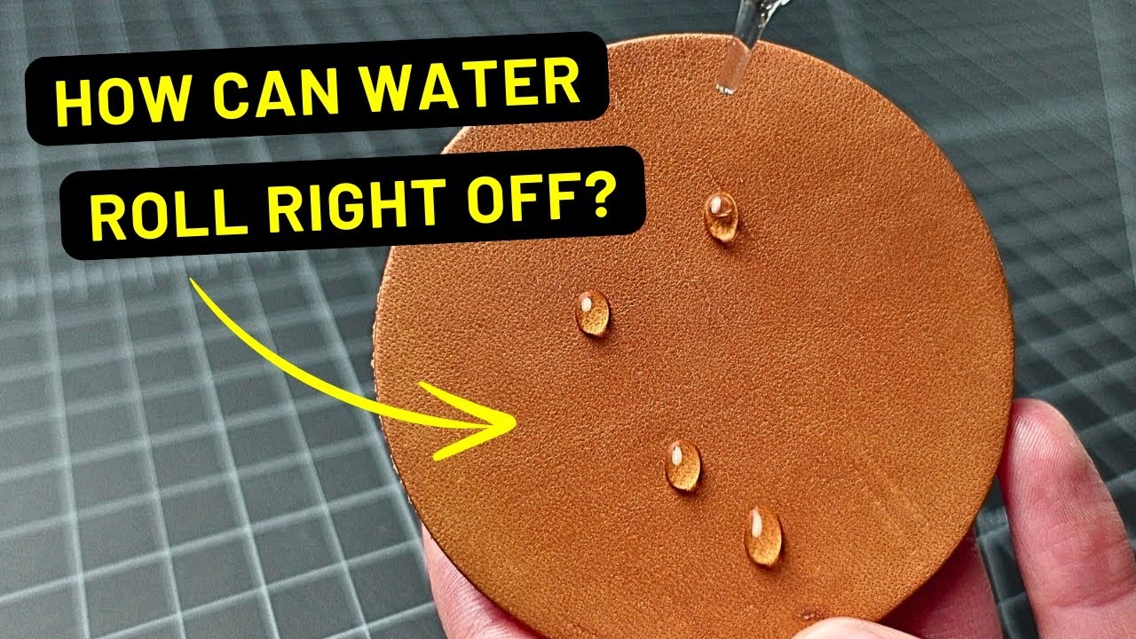 How Leather Waterproofing Works: See It In Action - YouTube
