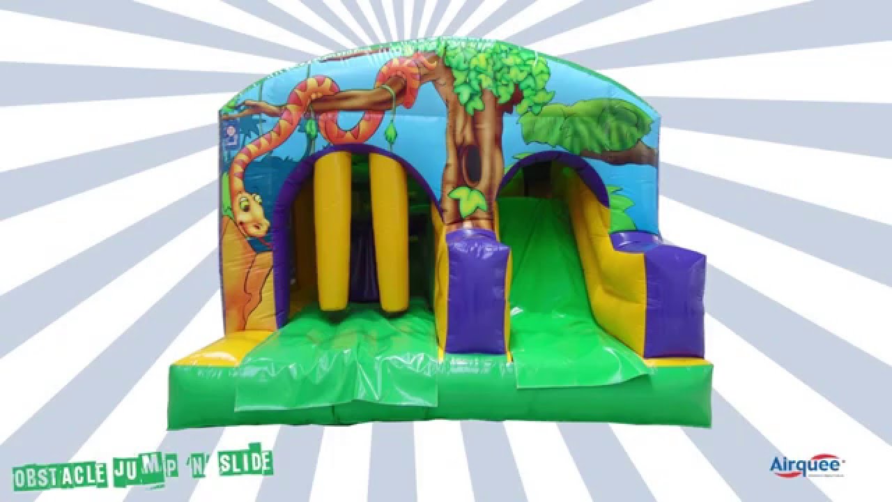 Airquee's Obstacle Jump 'n' Slide AQ5483 - YouTube