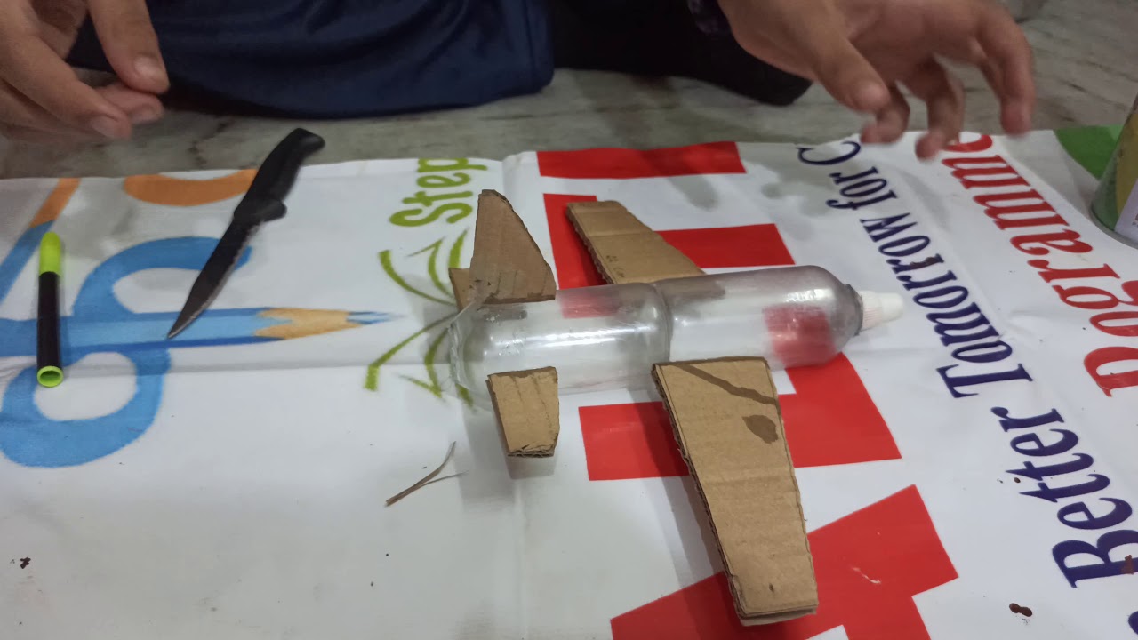 How to Make Aeroplane | Best out of Waste - YouTube