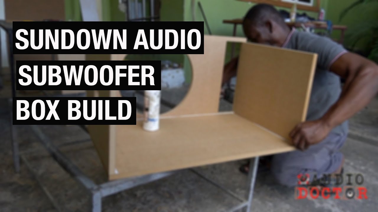 SUNDOWN AUDIO 15 SUBWOOFER CUSTOM BOX BUILD - YouTube