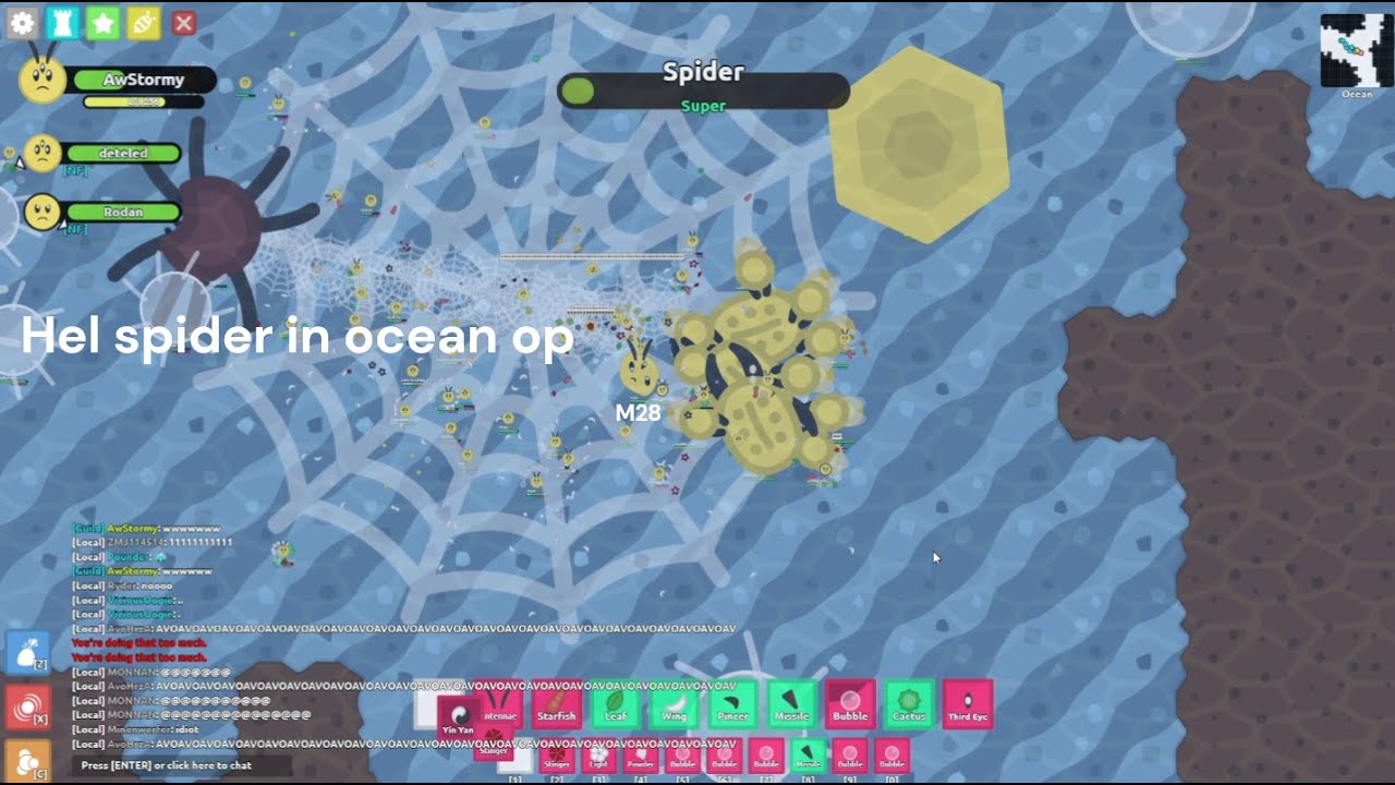 Super Hel Spider in Ocean! Florr.io - YouTube