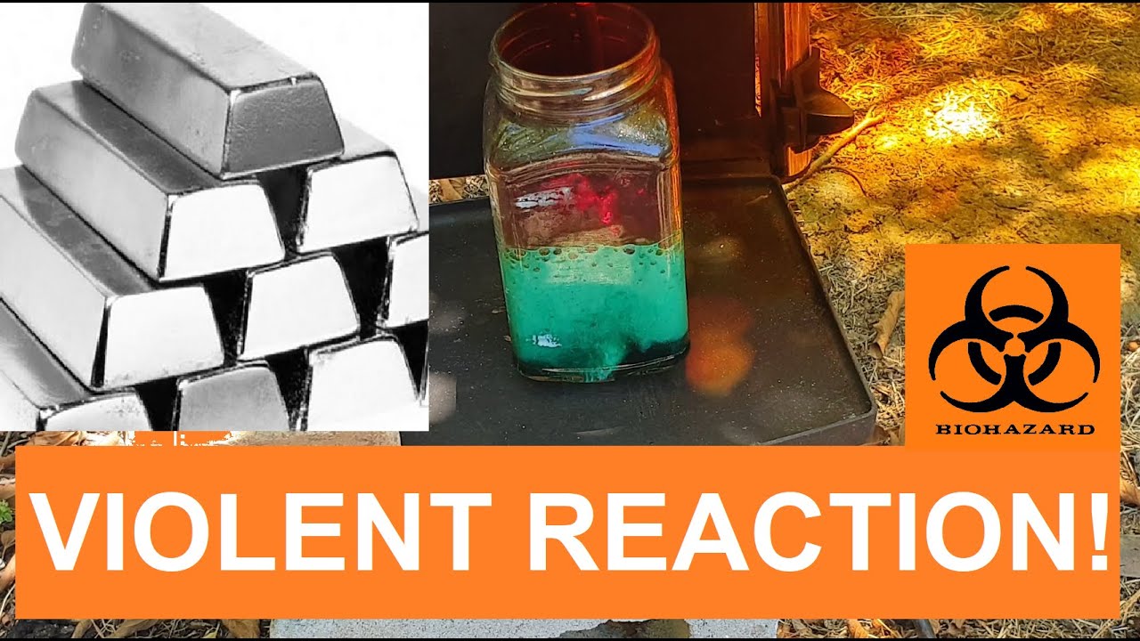 Dissolving Silver | Crazy Chemical Reaction | Nitric Acid and Silver ...