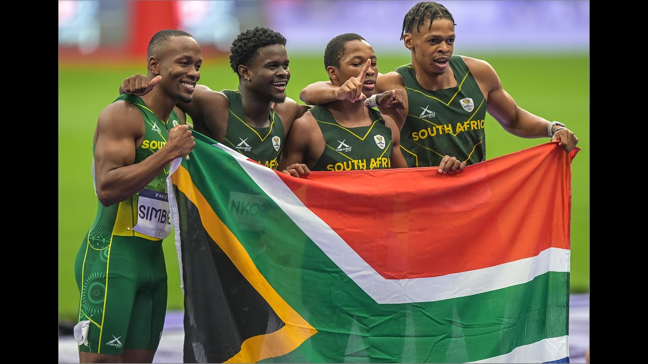 RSA 4 x 100 Olympic relay - YouTube