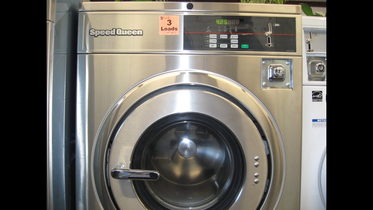 Speed Queen SCT030 (Quantum Gold) Commercial Washer - YouTube