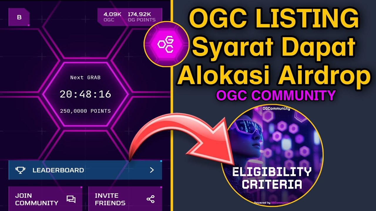OGC Snapshot Listing Syarat Dapatkan Alokasi Airdrop Eligible - YouTube