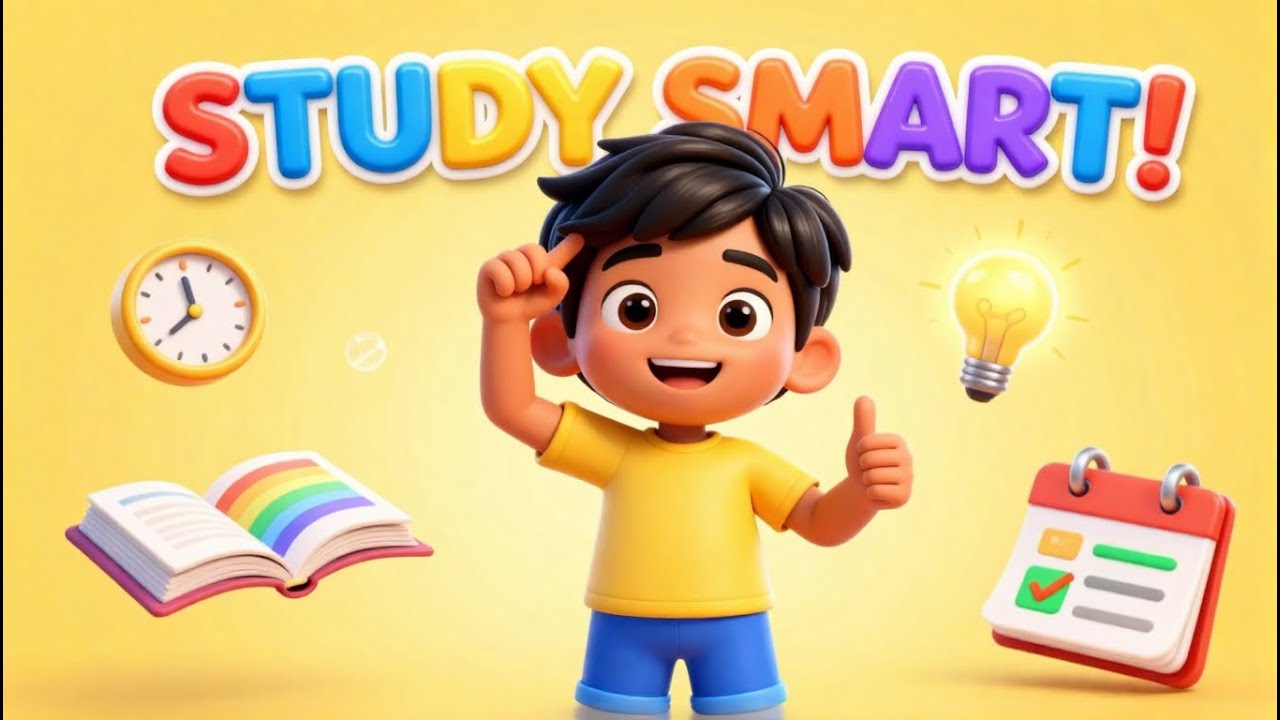 How to Study Smartly | Fun & Easy Study Tips for Kids - YouTube