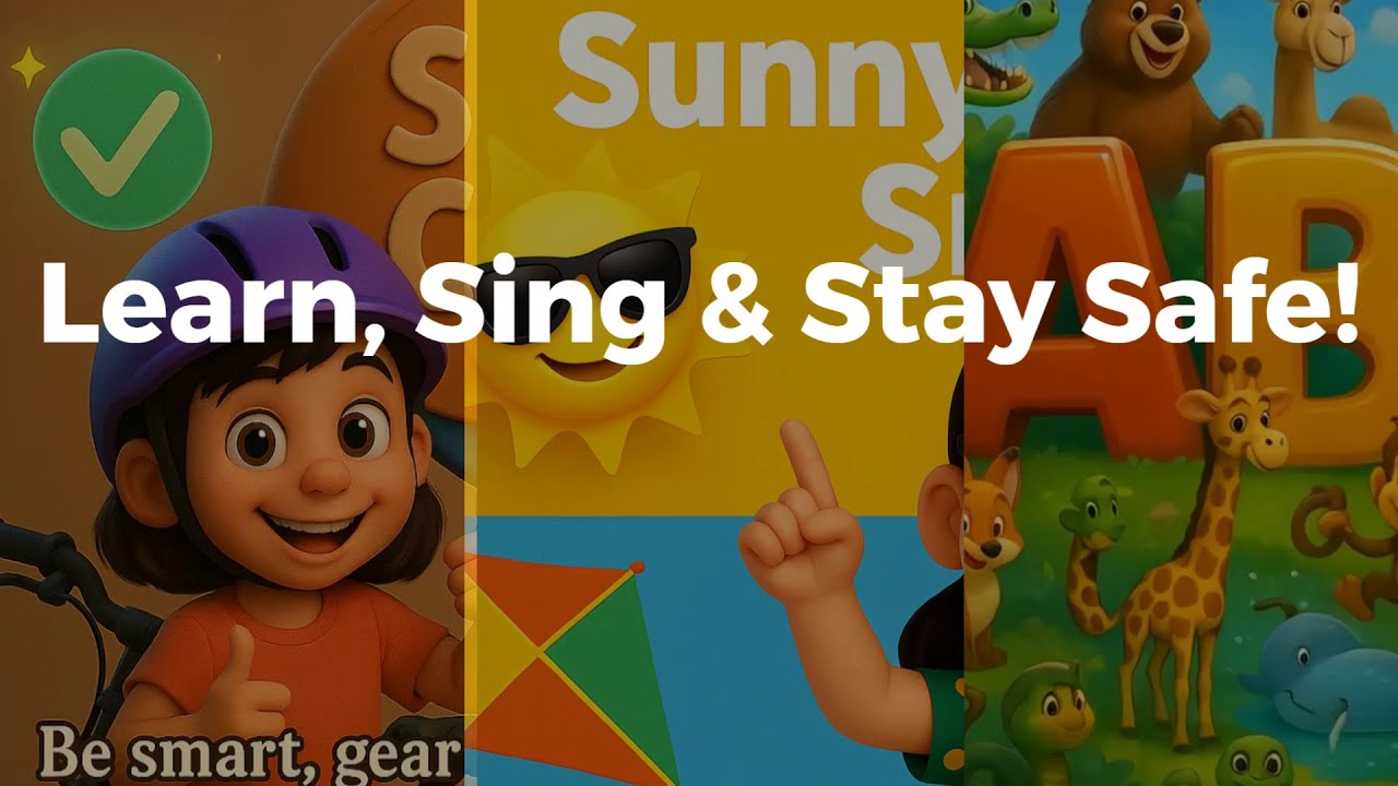 Learn, Sing & Stay Safe! | Safety Song, Weather Fun & ABC Animal Safari ...