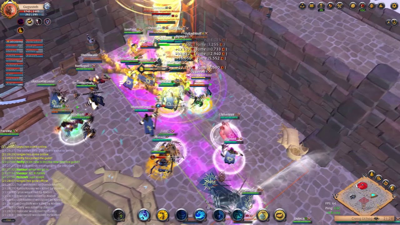 Albion Online: Blue Army Trap & Wombo Combo on POE - YouTube