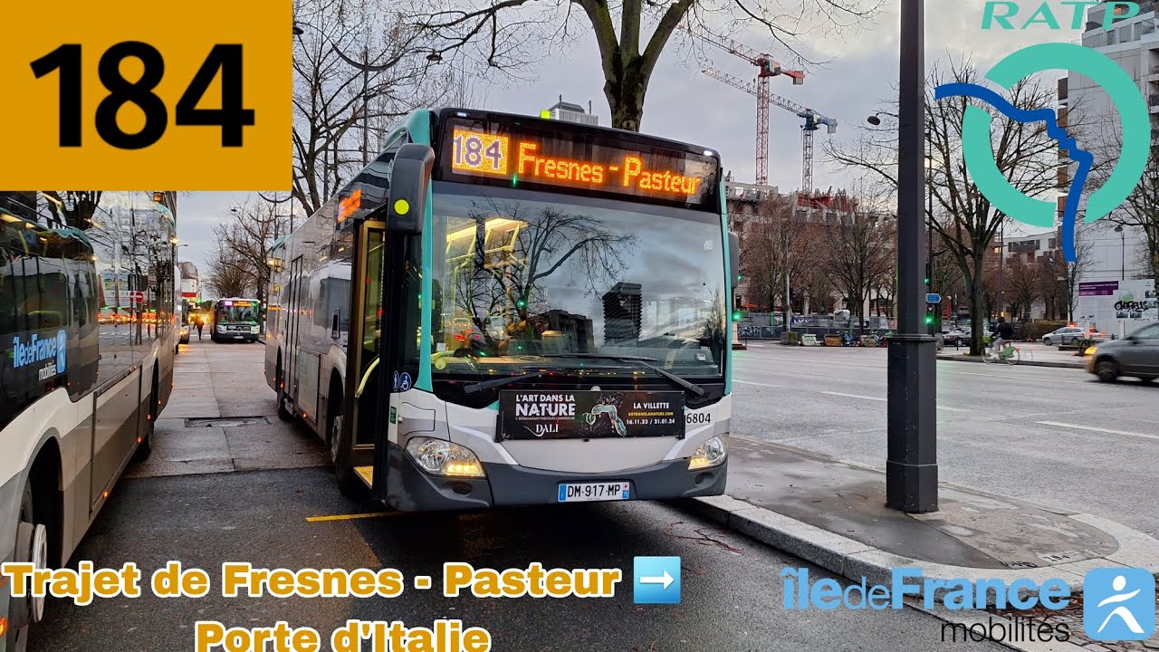 🚍BUS 184 (RATP) : Trajet à bord d'un Citaro C2 N⁰6804 (Toute la ligne ...