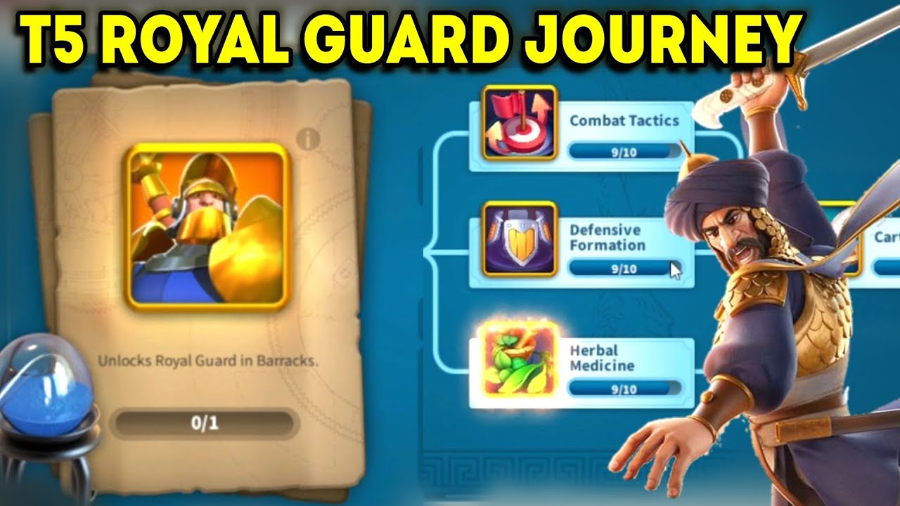 Rise of kingdoms - Road to T5 Troops Royal Guard | current progress im ...