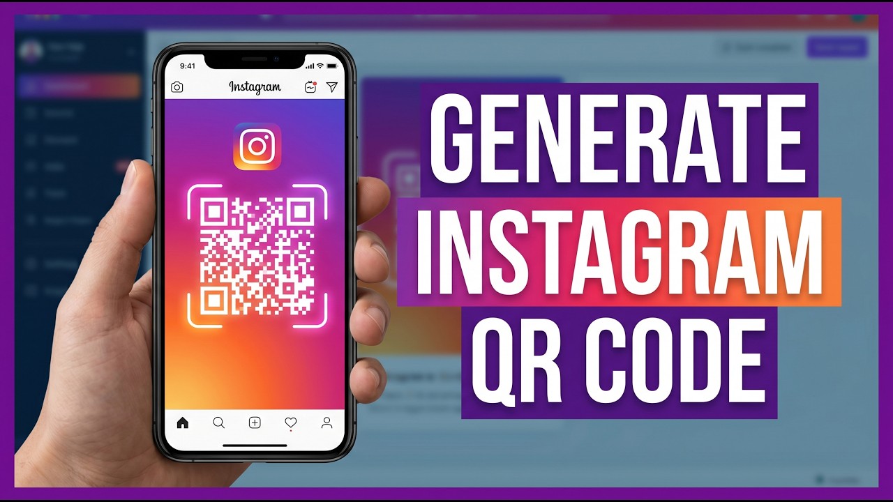 How To Generate Instagram QR Code - YouTube