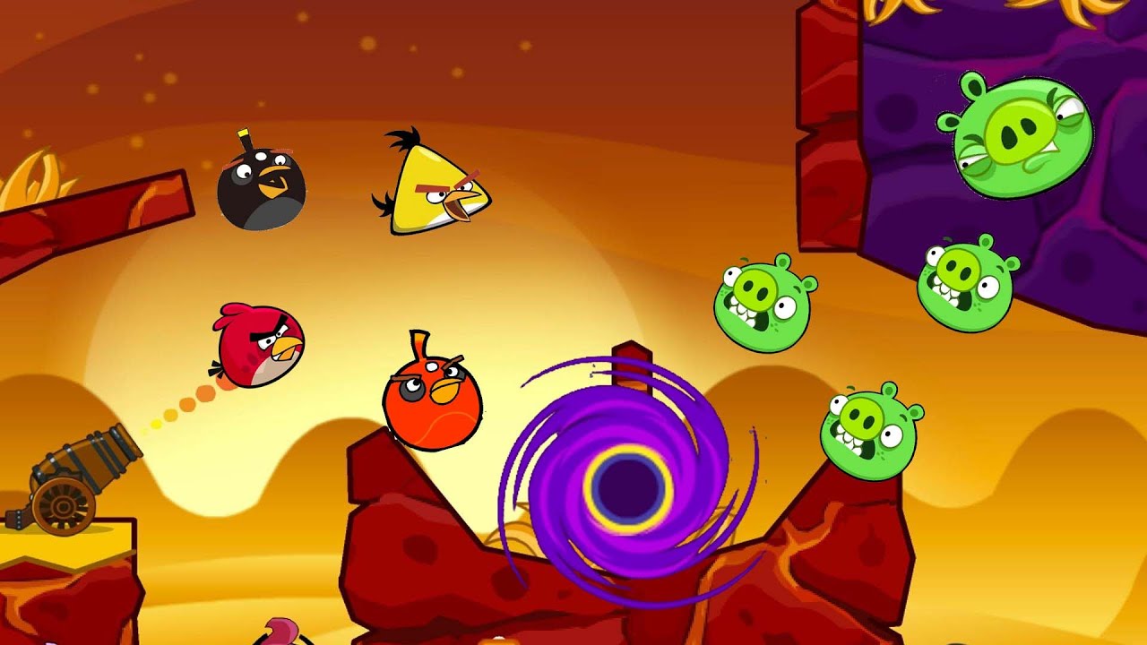 Angry Birds Collection Hacked 3 - BLAST ALL PIGGIES INSIDE BLACKHOLE BY ...