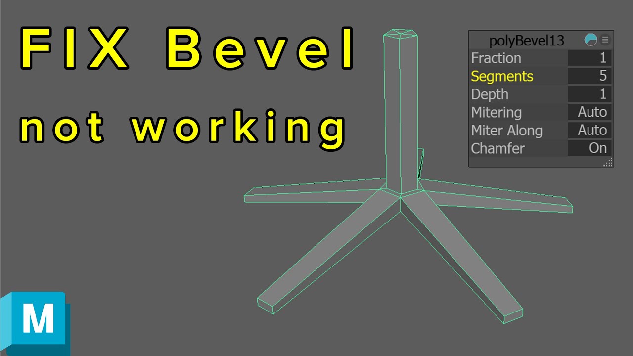 How to Fix Bevel Not Working in Maya | Quick & Easy Solution (2025) - YouTube