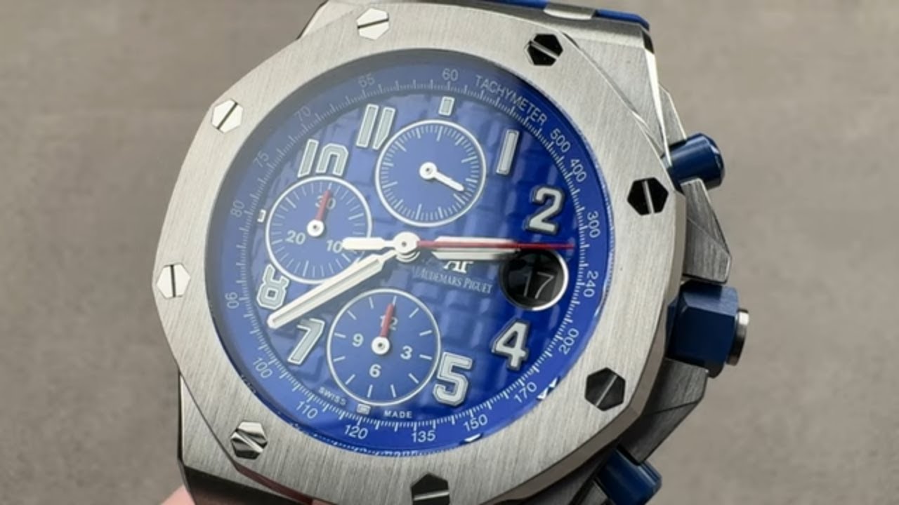 Audemars Piguet Royal Oak Offshore Chrono - Indigo Blue Mega Tapiserrie ...
