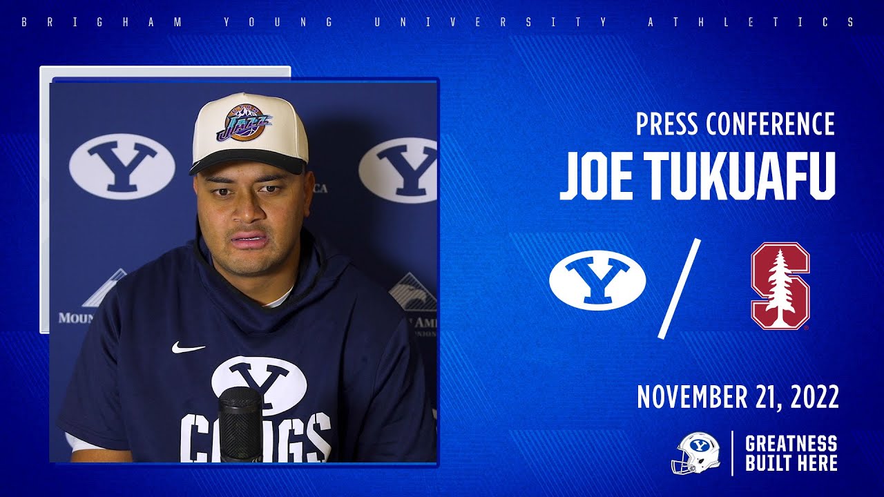 BYU Football | Press Briefing | Stanford | Joe Tukuafu | November 21 ...
