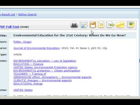 Ebsco Masterfile Basic Search - YouTube