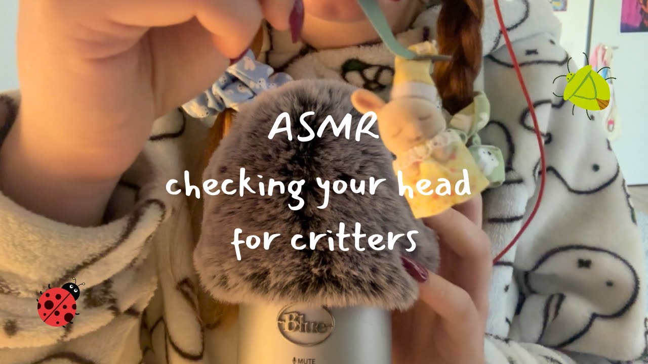 ASMR checking your itchy head 💆‍♀️ scalp massage and bug searching 🐛 ...