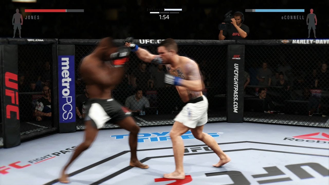 Jon Jones vs. Sean oConnell Crazy kicks ( EA sports UFC ) TKO Technical ...