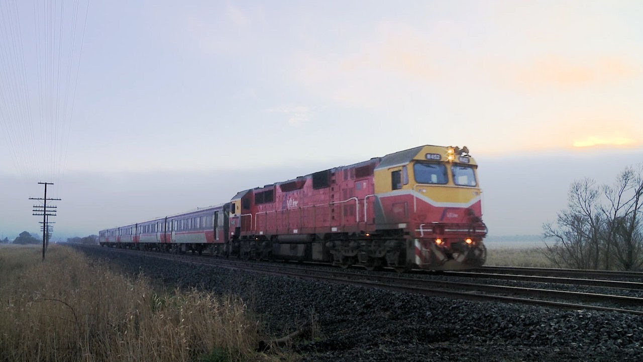 V/Line N class Diesel Locomotives with Passenger Trains - PoathTV ...