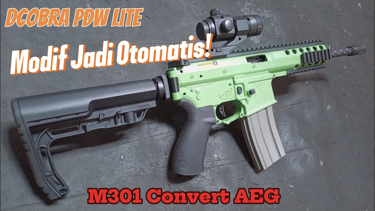 Review PDW M301 Convert AEG | Airsoft Automatic - YouTube