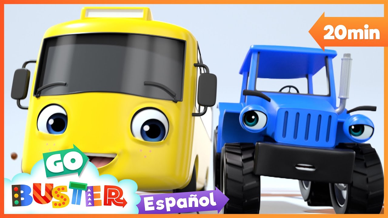 ¡La Divertida Carrera de Buster y Terry! | 🚌 Go Buster en Español 🚌 ...