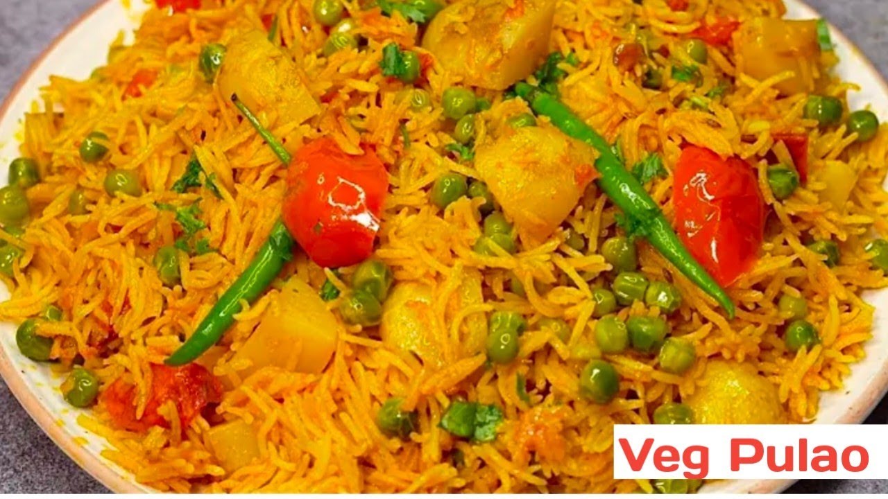 Easy Veg Pulao Recipe|how to make veg pulao| Restaurant style pulao ...