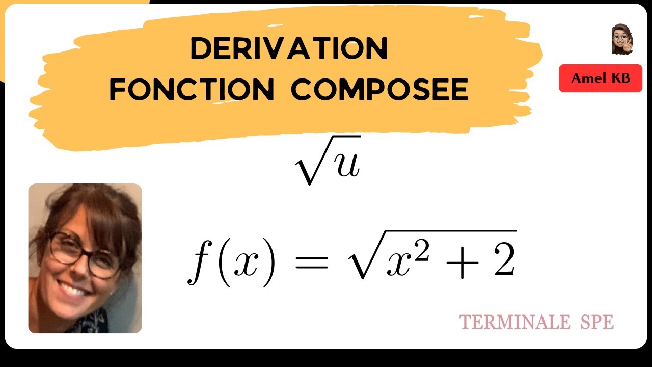 Dérivée d'une fonction composée racine carrée - YouTube
