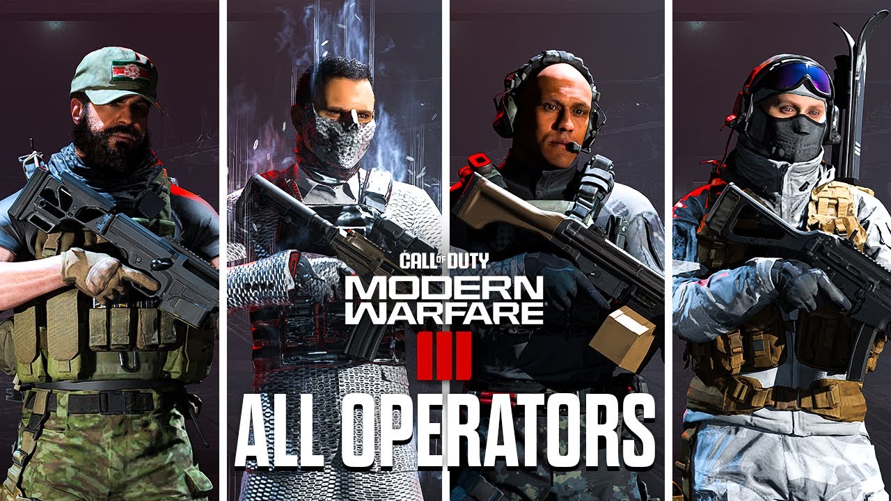 All New Operators for Modern Warfare 3 (Menu & Animations) - YouTube