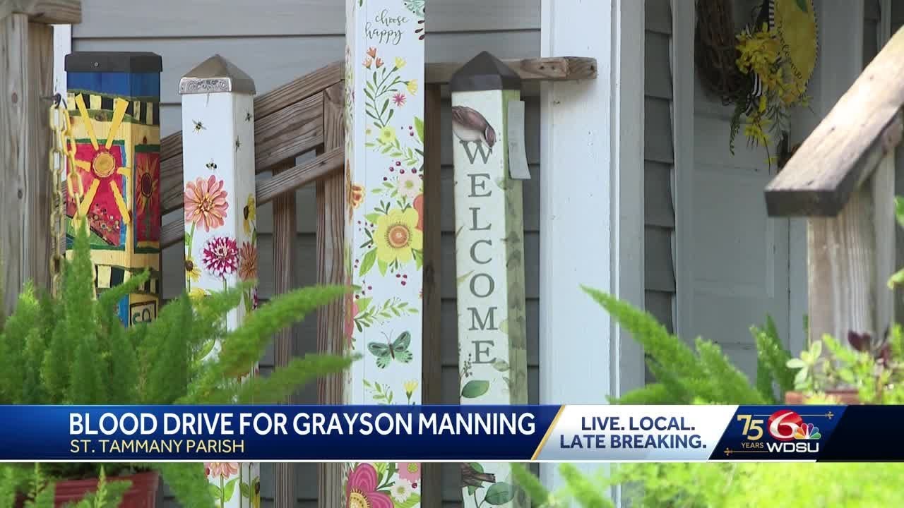 Nearly 100 people showed up to Grayson Manning blood drive to support ...