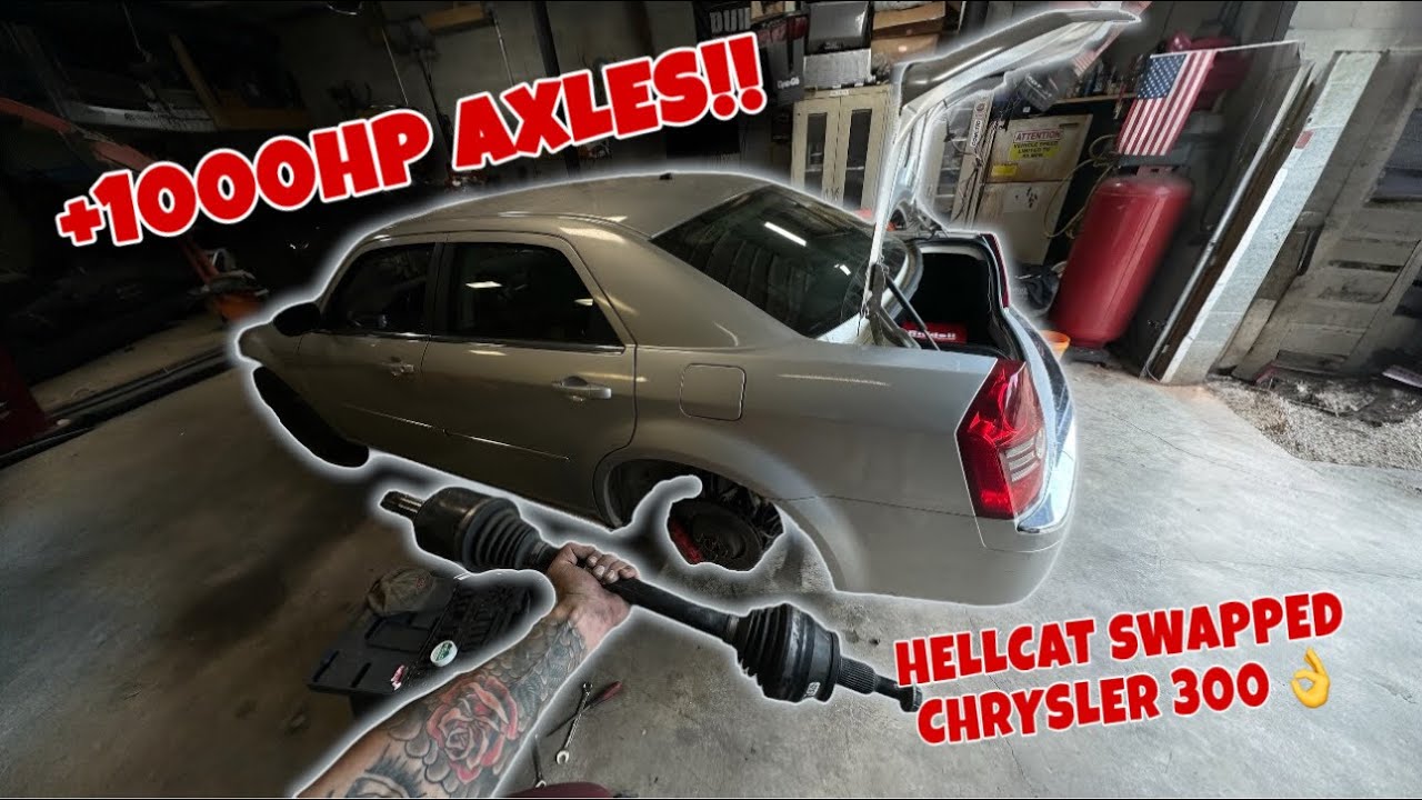 HOW TO CHANGE REAR AXLES ON A DODGE CHARGER/CHALLENGER HELLCAT!! - YouTube