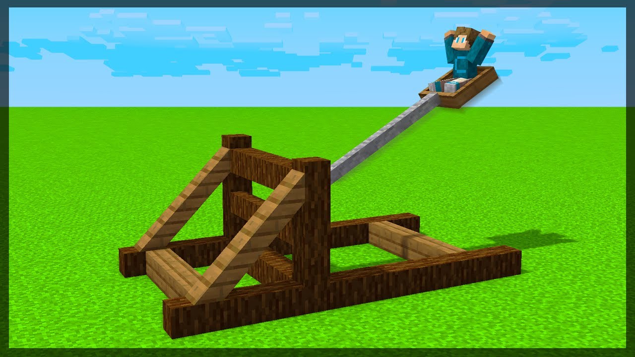 COMO FAZER UMA CATAPULTA NO MINECRAFT! / CarlinDosMods - YouTube