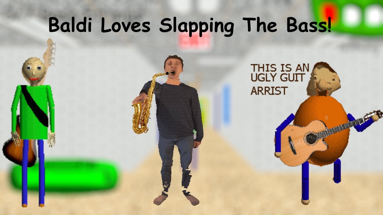 Baldi Loves Slapping The Bass - Baldi's Basics Mod - YouTube