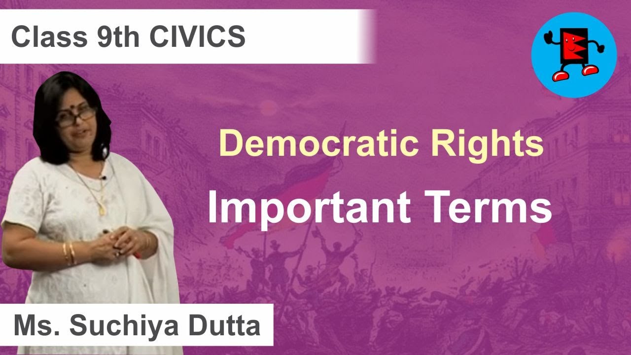CBSE Class 9 Civics Democratic Rights Important Terms |Extraminds - YouTube