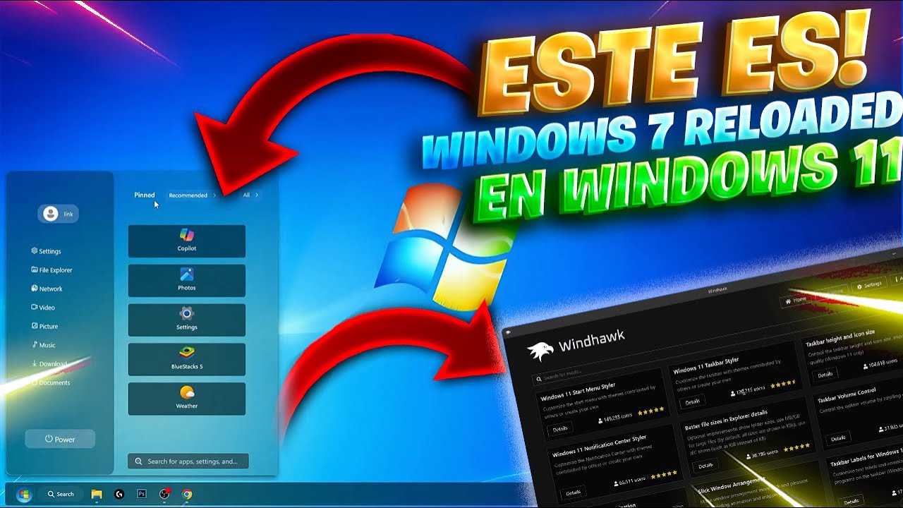 LANZAN! Windows 7 Reloaded para Windows 11 / WINDOWS 7 SIGUE Más VIVO ...