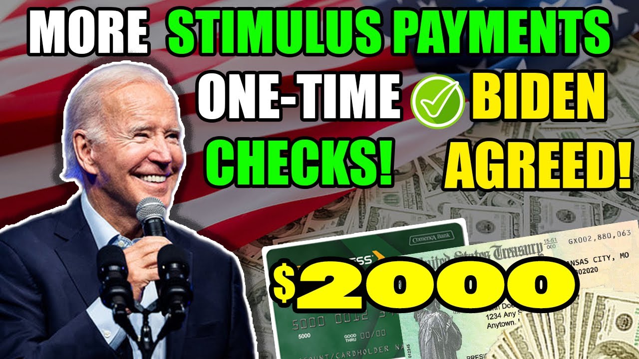Biden Agreed To Sign The 4th Stimulus Check-one time $2000!! Direct ...