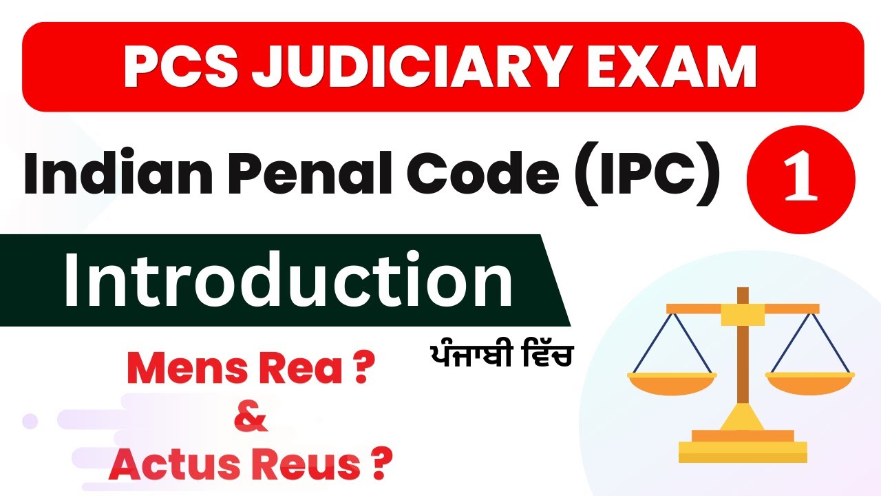 Indian Penal Code Introduction | IPC Introduction | Punjab Judiciary exam 2023 #punjabjudiciary ...