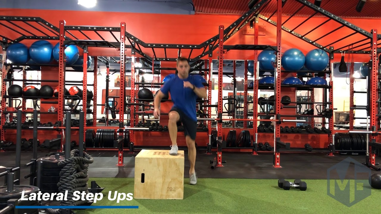 Lateral Box Step Ups - YouTube