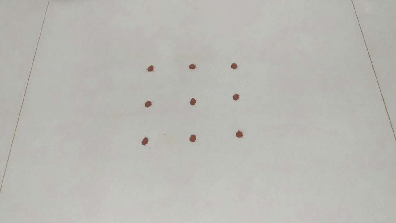 Beginners rangoli | Choti Rangoli | 3 dots | daily design kolam ...