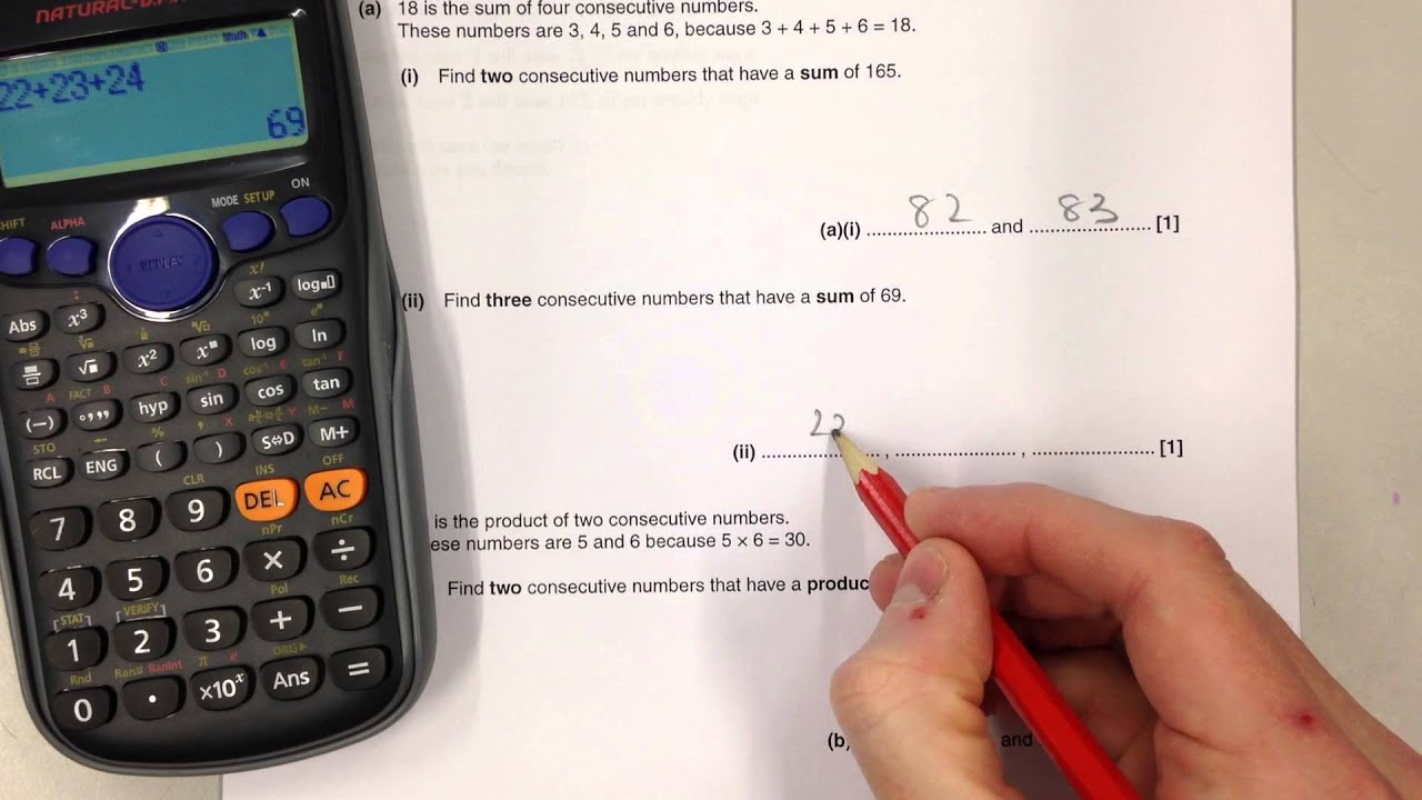 OCR GCSE Maths Nov 2014 paper 2 Q10 - YouTube