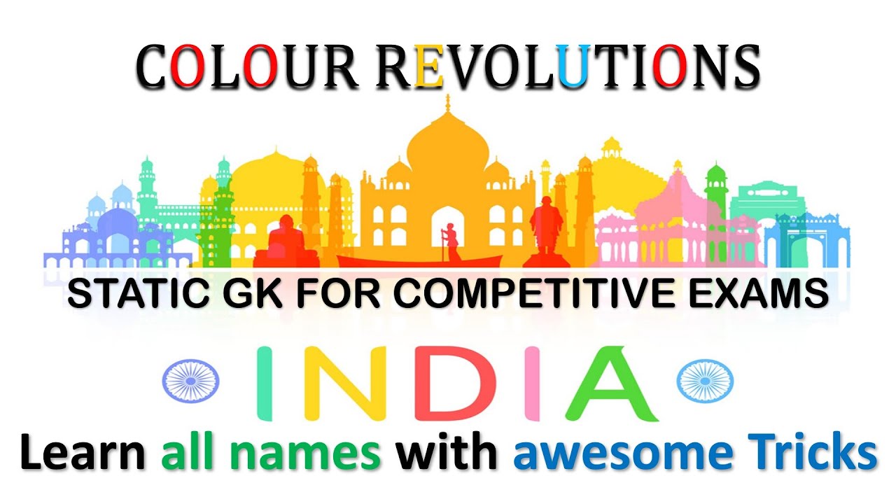 Color Revolutions in India Tricks I Static GK I History I Learn all ...