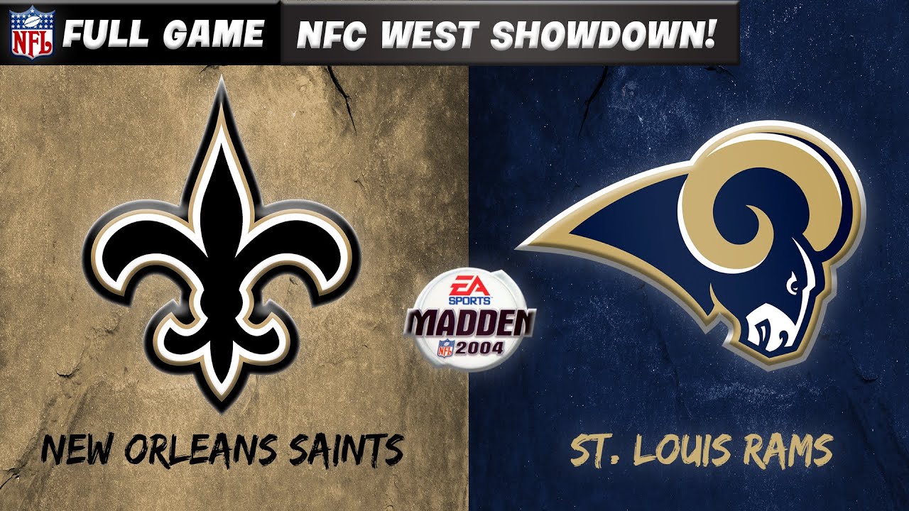 Madden NFL 2004 Historic Teams - 2000 New Orleans Saints vs. 2001 St ...