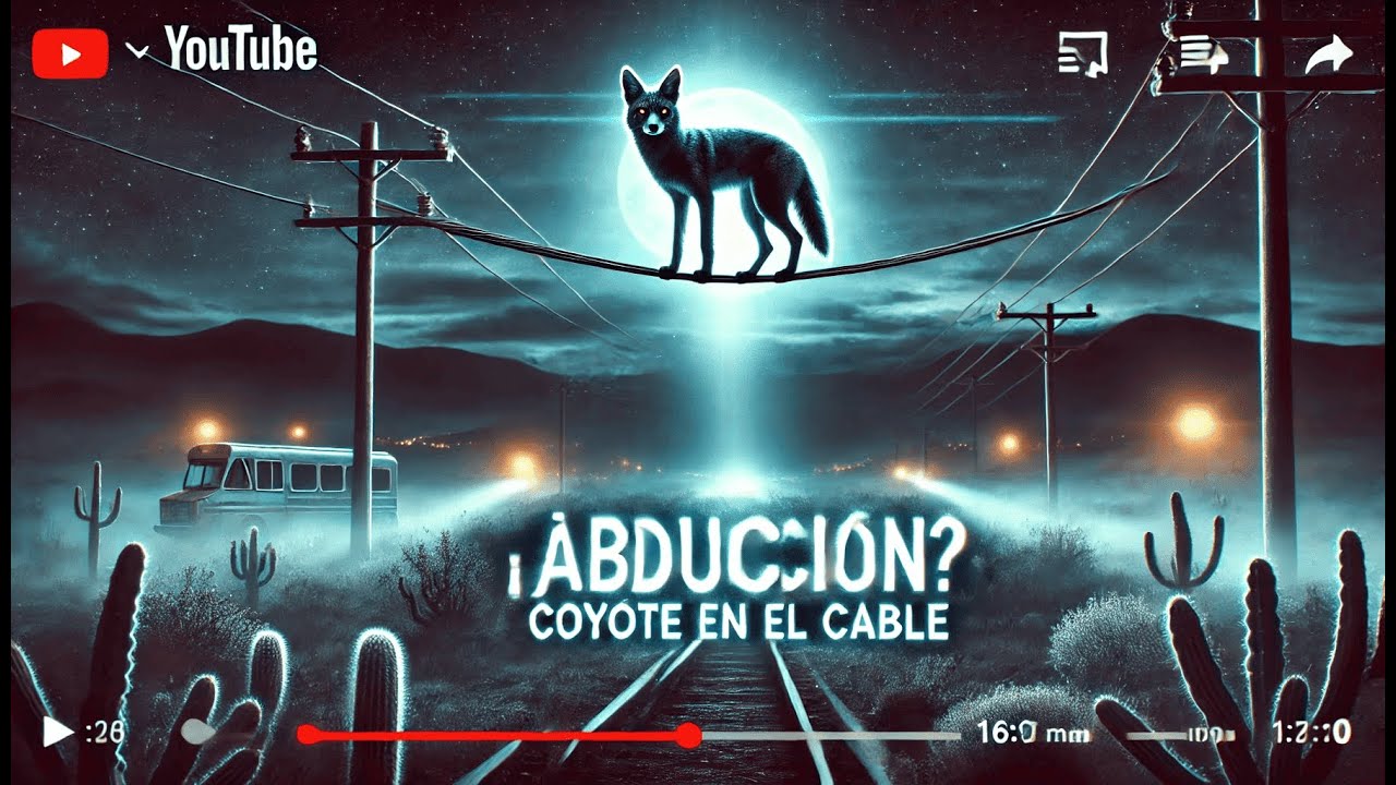 ¿Abducción? El Misterioso Caso del Coyote en un Cable a 9 METROS - YouTube