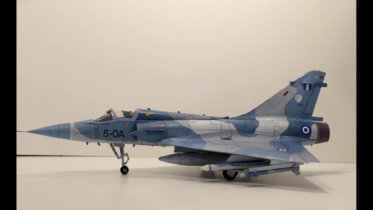 1/33 Mirage 2000 GR Papercraft - YouTube