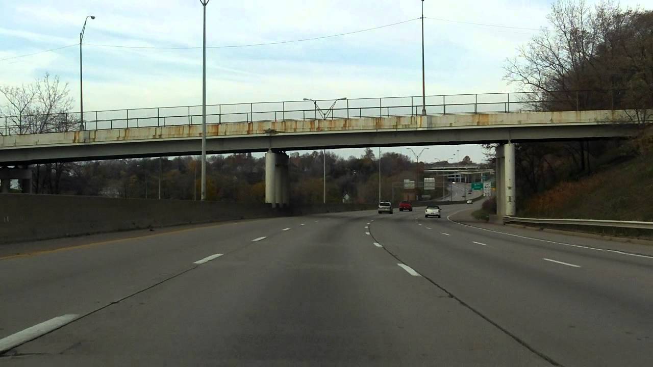 Clark Freeway (Interstate 490) westbound - YouTube