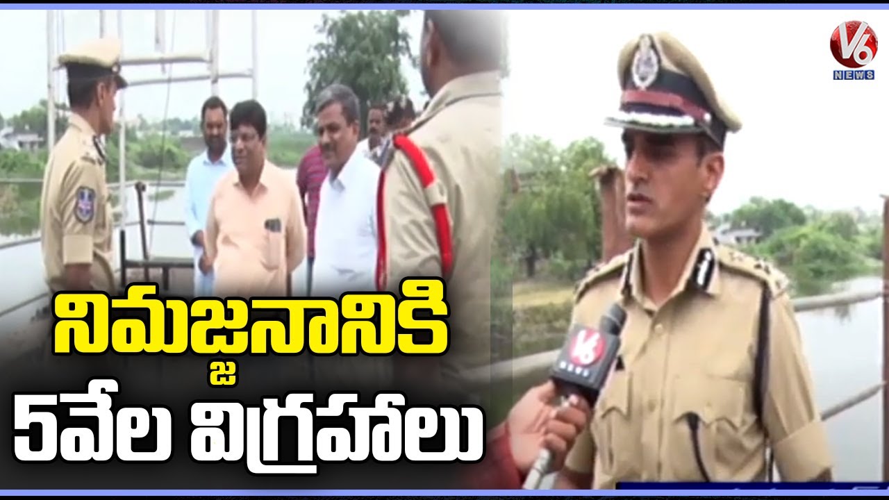 Warangal Police Commissioner Tarun Joshi Inspects Ganesh Immerssion ...