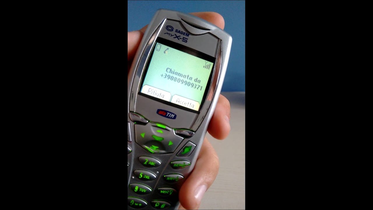 Sagem myX-5 incoming call - YouTube