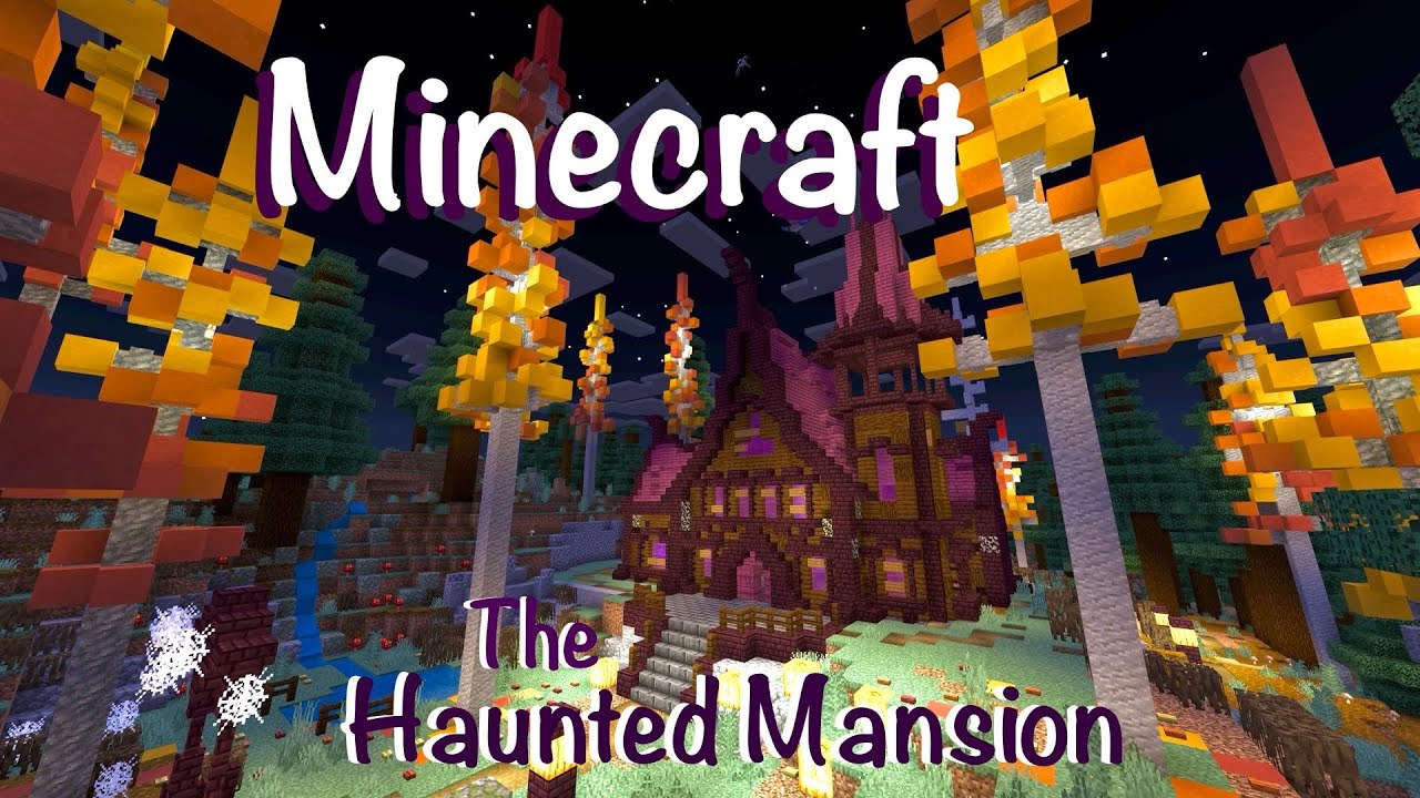 A Haunted Mansion in an Autumn Forest!(Minecraft survival Letsplay ...